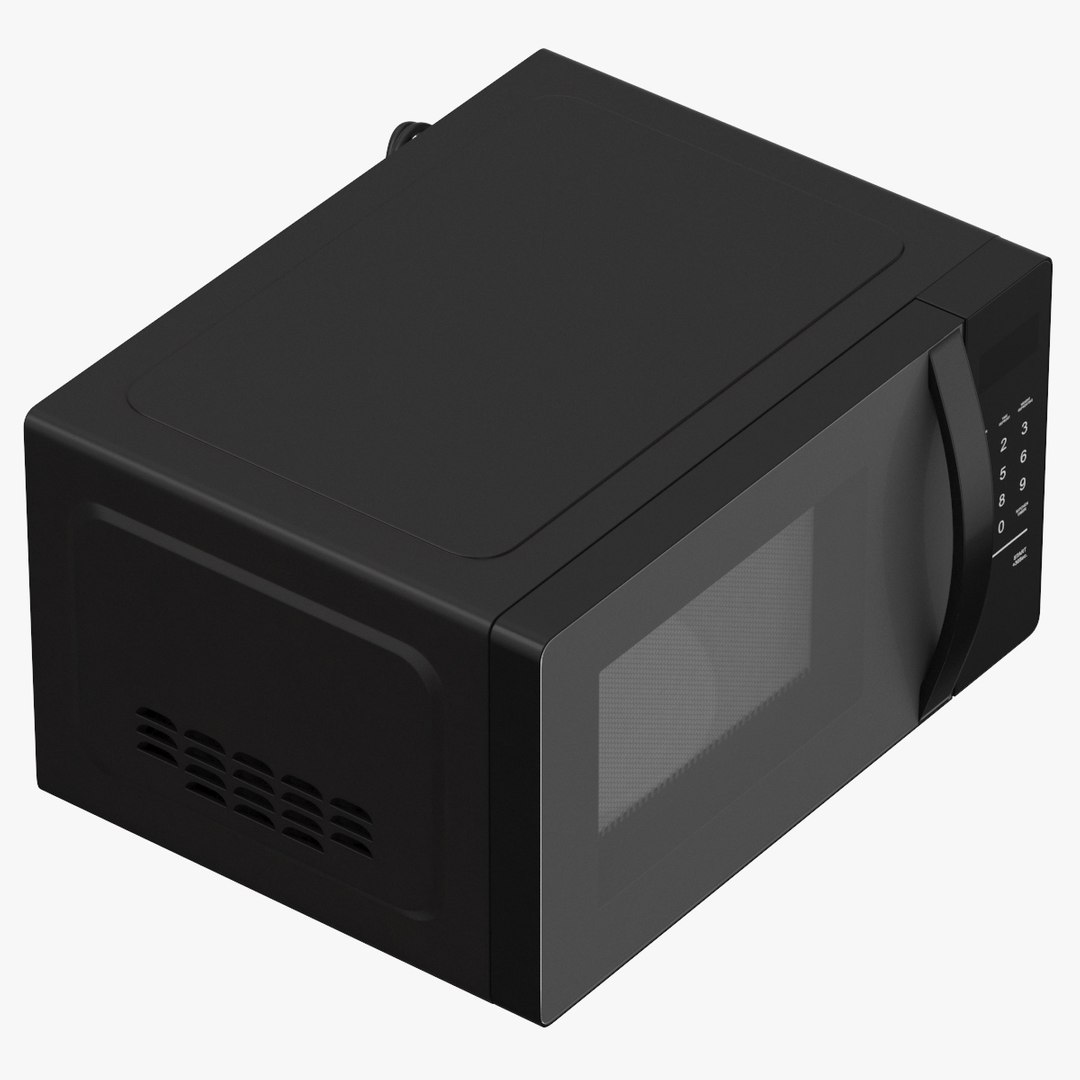 3D Boxed Microwave Oven Device Blank and Generic Label - TurboSquid 2071646