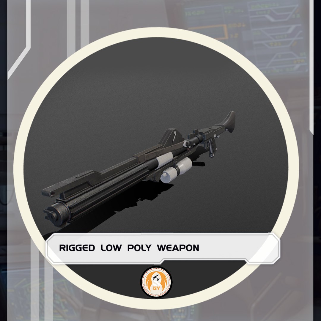 3D Model Star Wars Dc-15a Blaster Rifle - TurboSquid 2424055