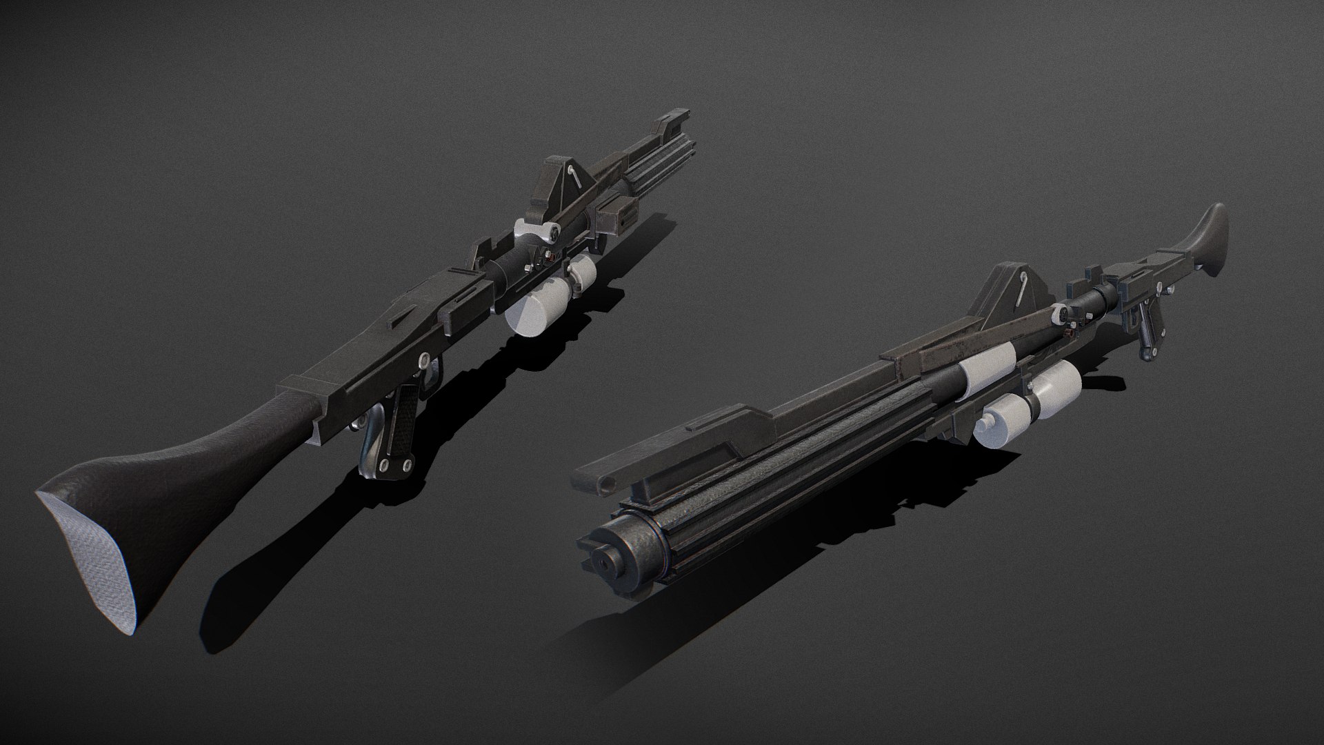 3D Model Star Wars Dc-15a Blaster Rifle - TurboSquid 2424055