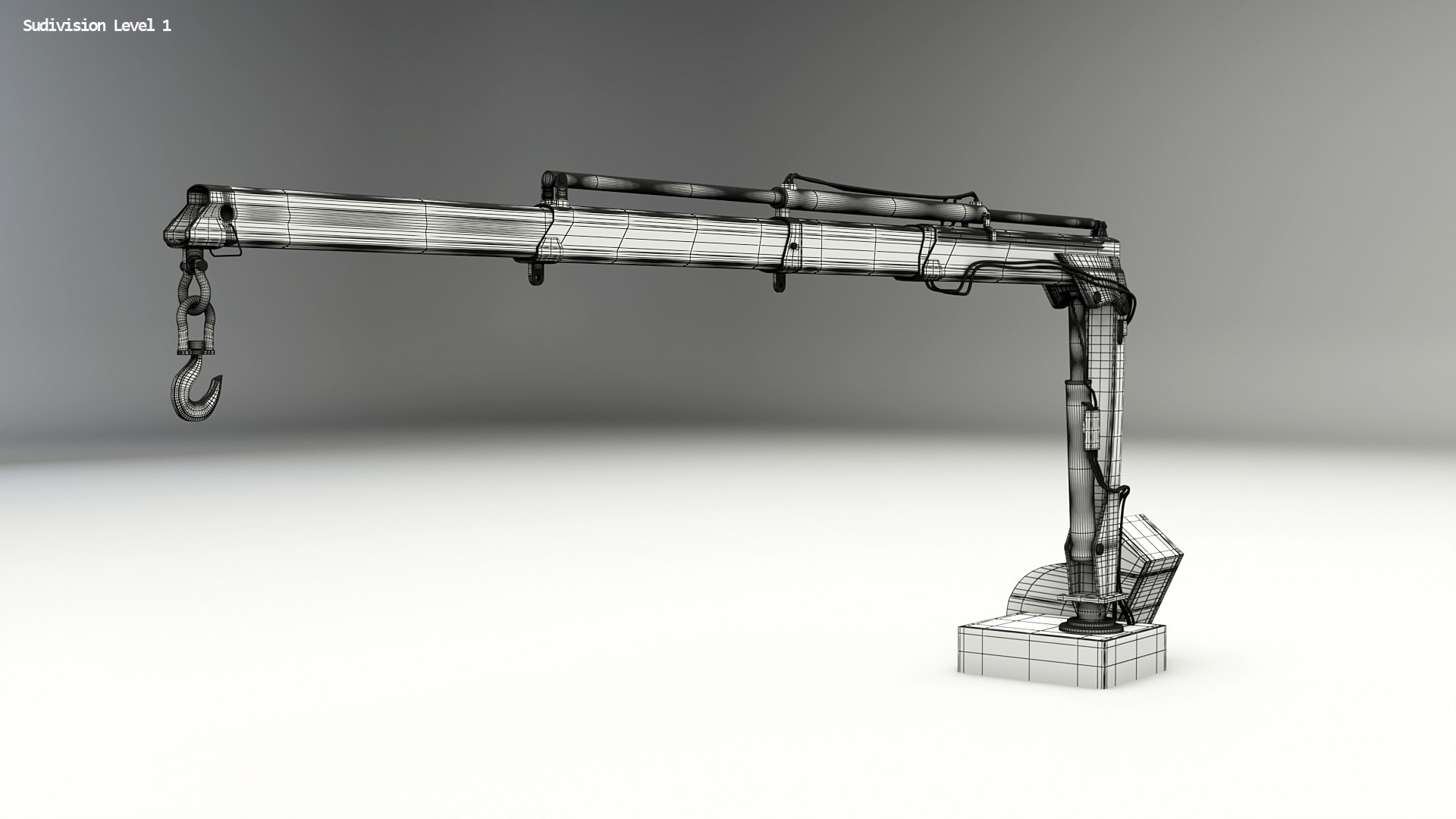 3D Generic Small Truck-Mounted Crane NL Model - TurboSquid 2202139