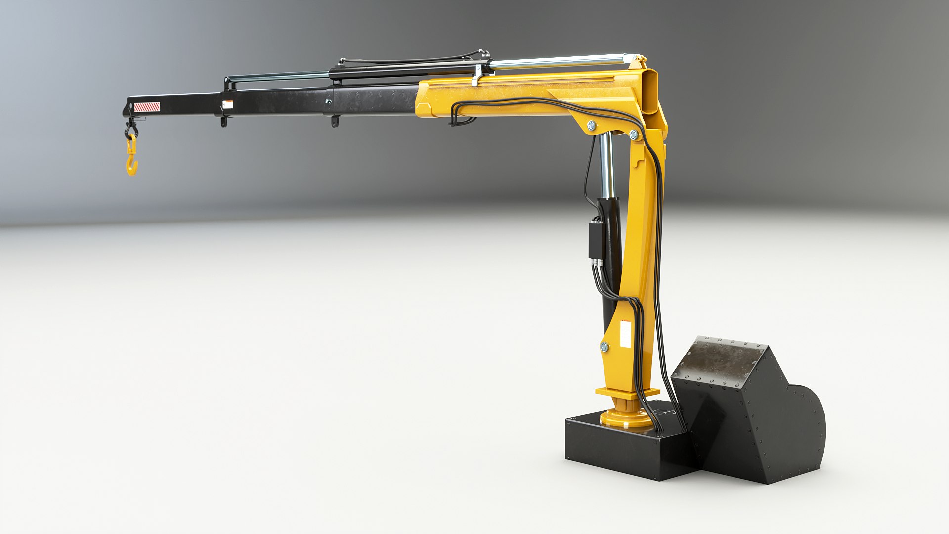3D Generic Small Truck-Mounted Crane NL Model - TurboSquid 2202139