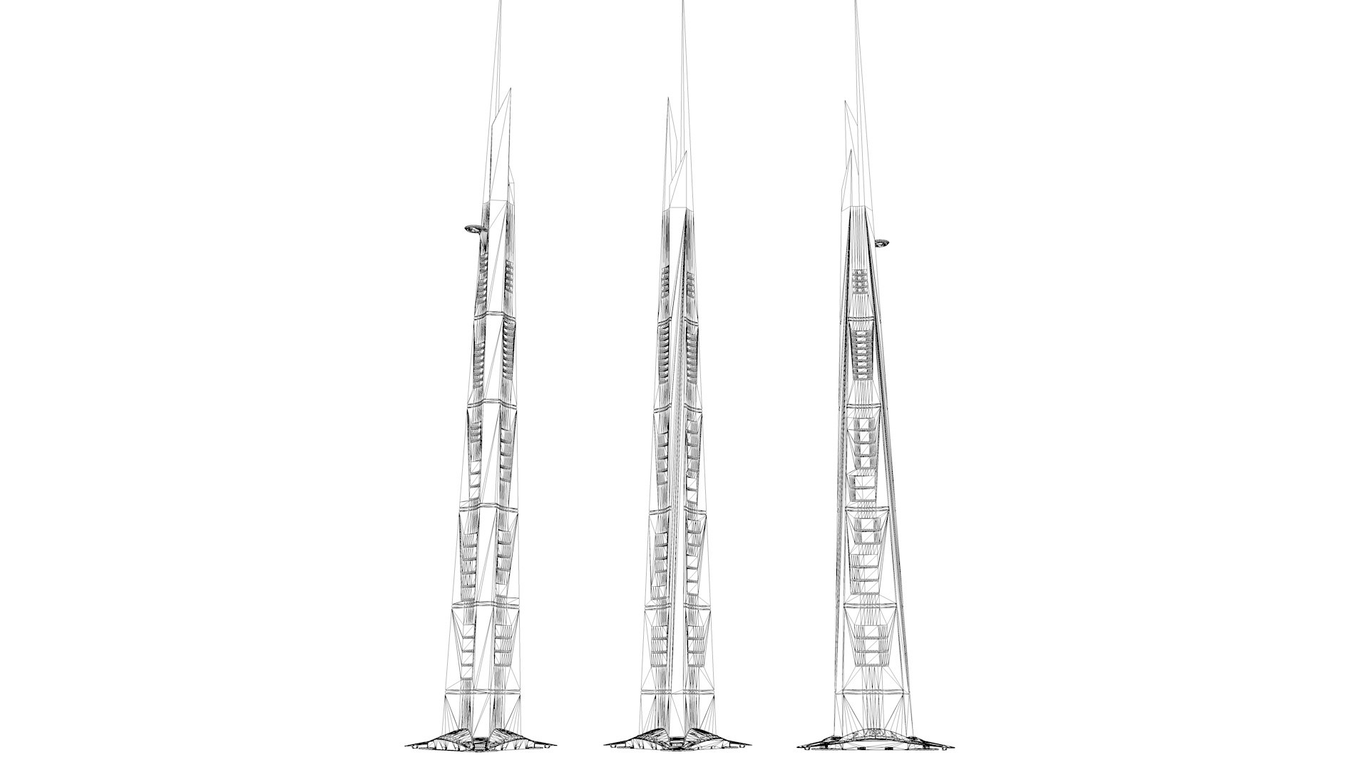 3D Jeddah Tower - TurboSquid 1807575