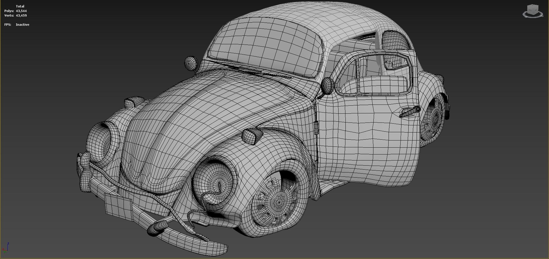 3D old beetle car model - TurboSquid 2168321
