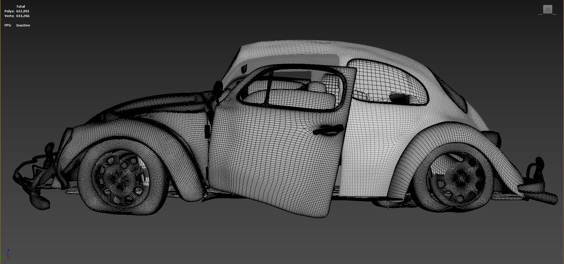 3D old beetle car model - TurboSquid 2168321