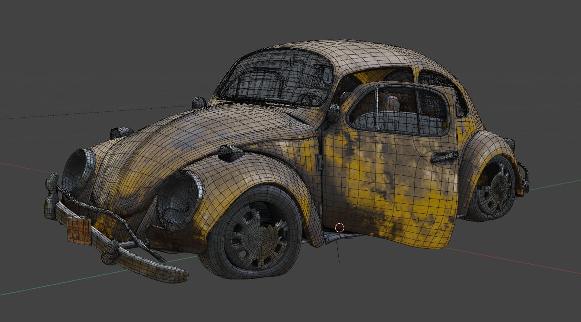 3D old beetle car model - TurboSquid 2168321
