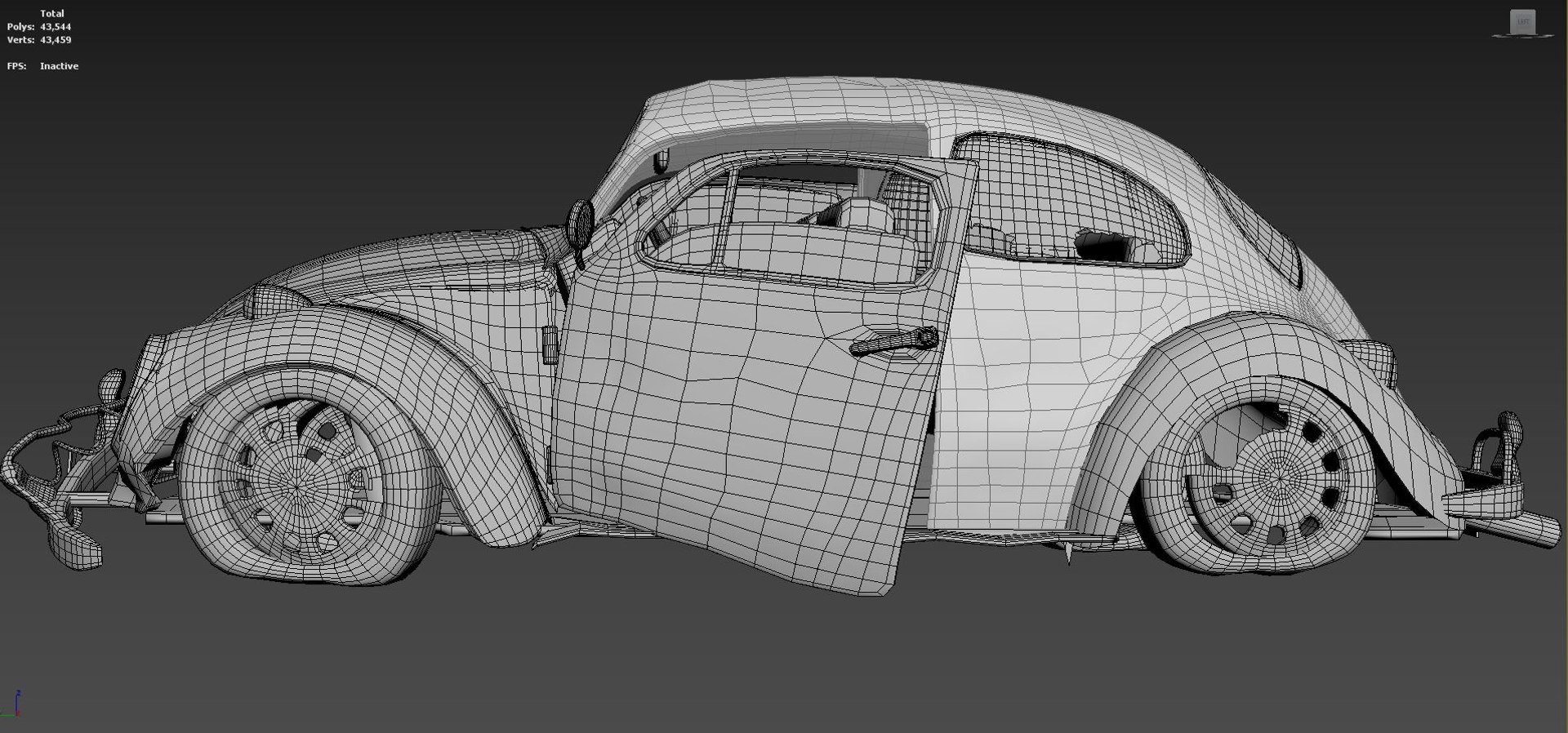 3D old beetle car model - TurboSquid 2168321