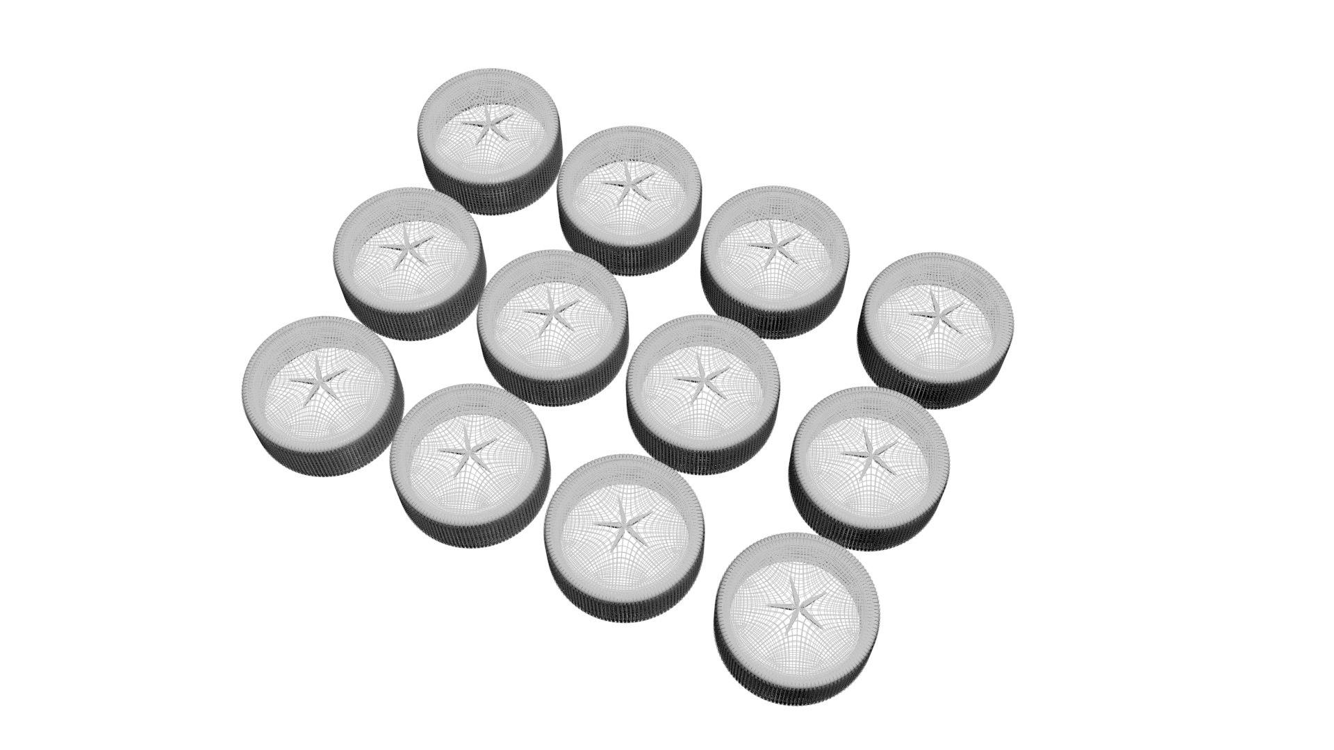 3D Plastic Bottle Caps Set - TurboSquid 2244148