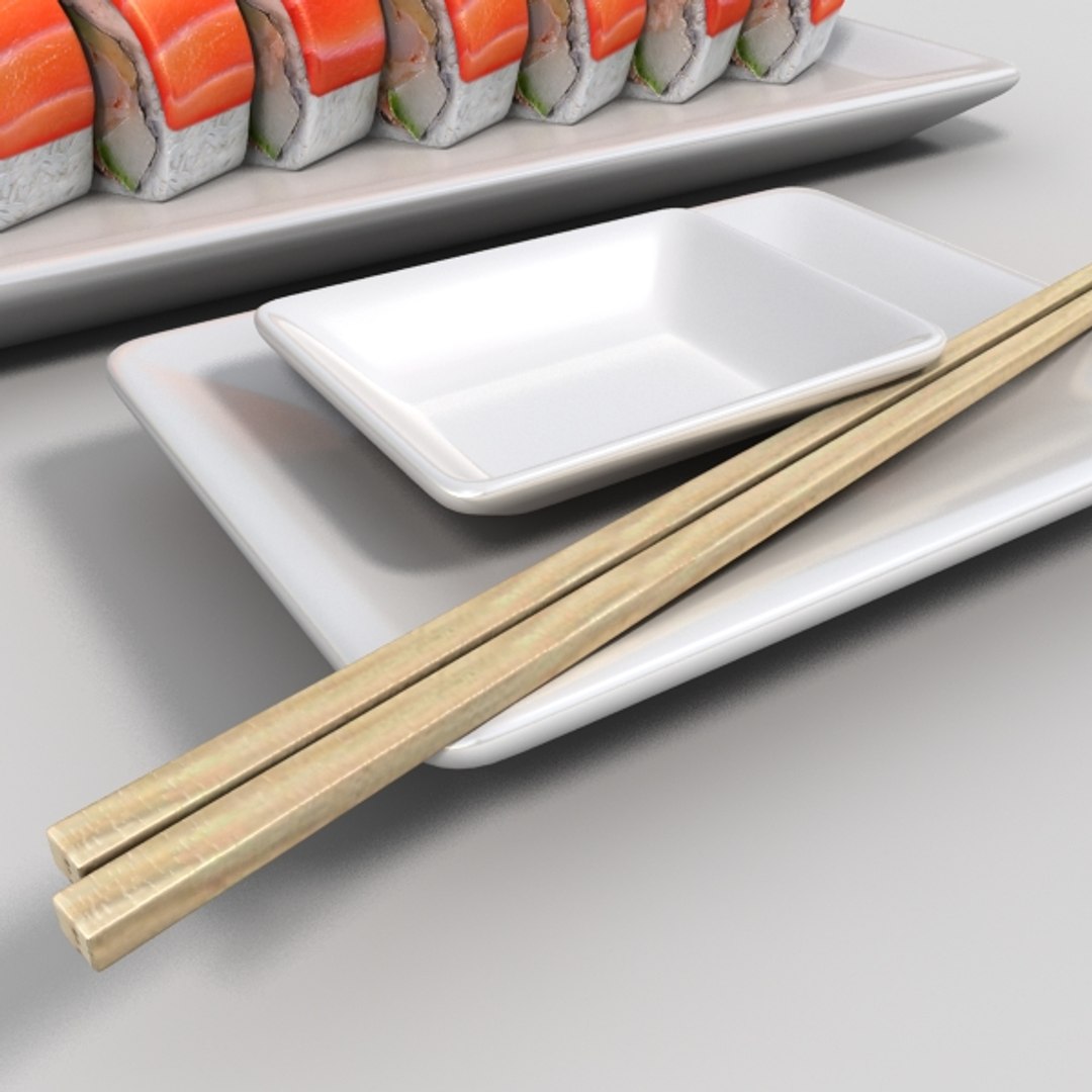 3d Model Sushi Roll