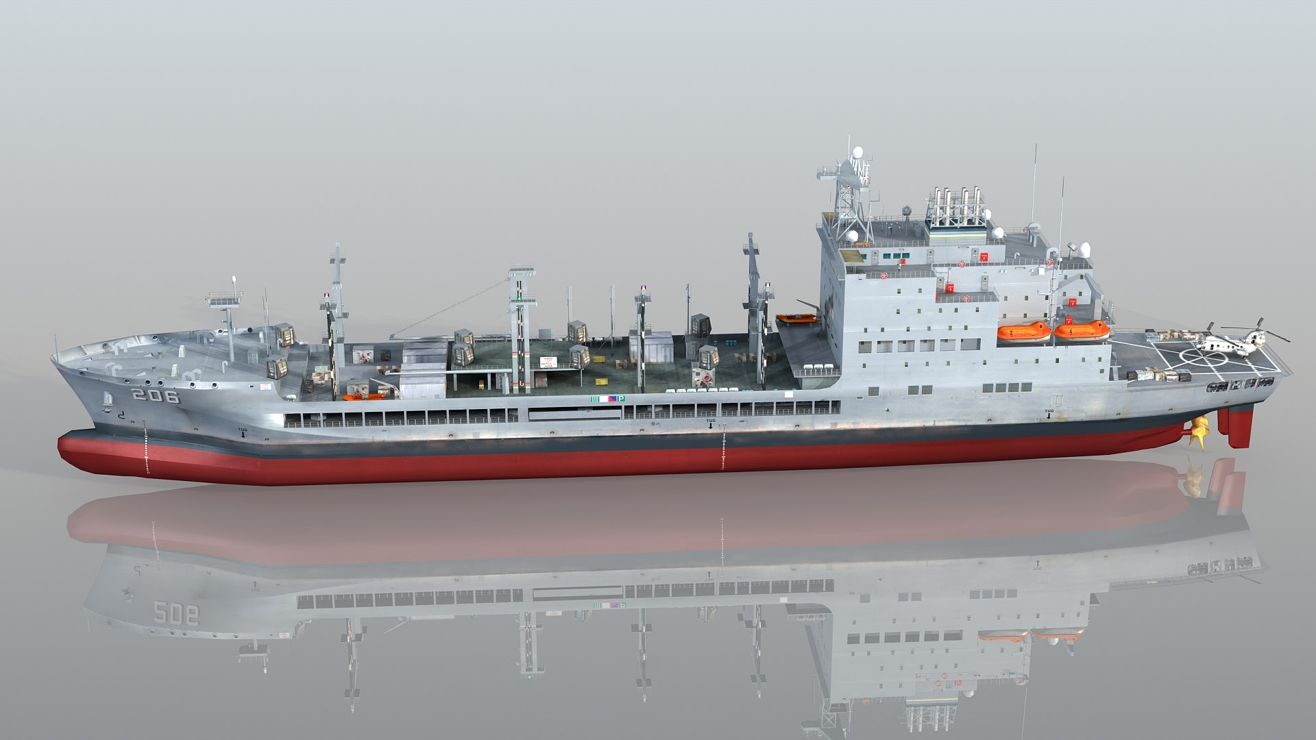 USNS Harvey Milk T-AO-206 John Lewis-class model - TurboSquid 2074477