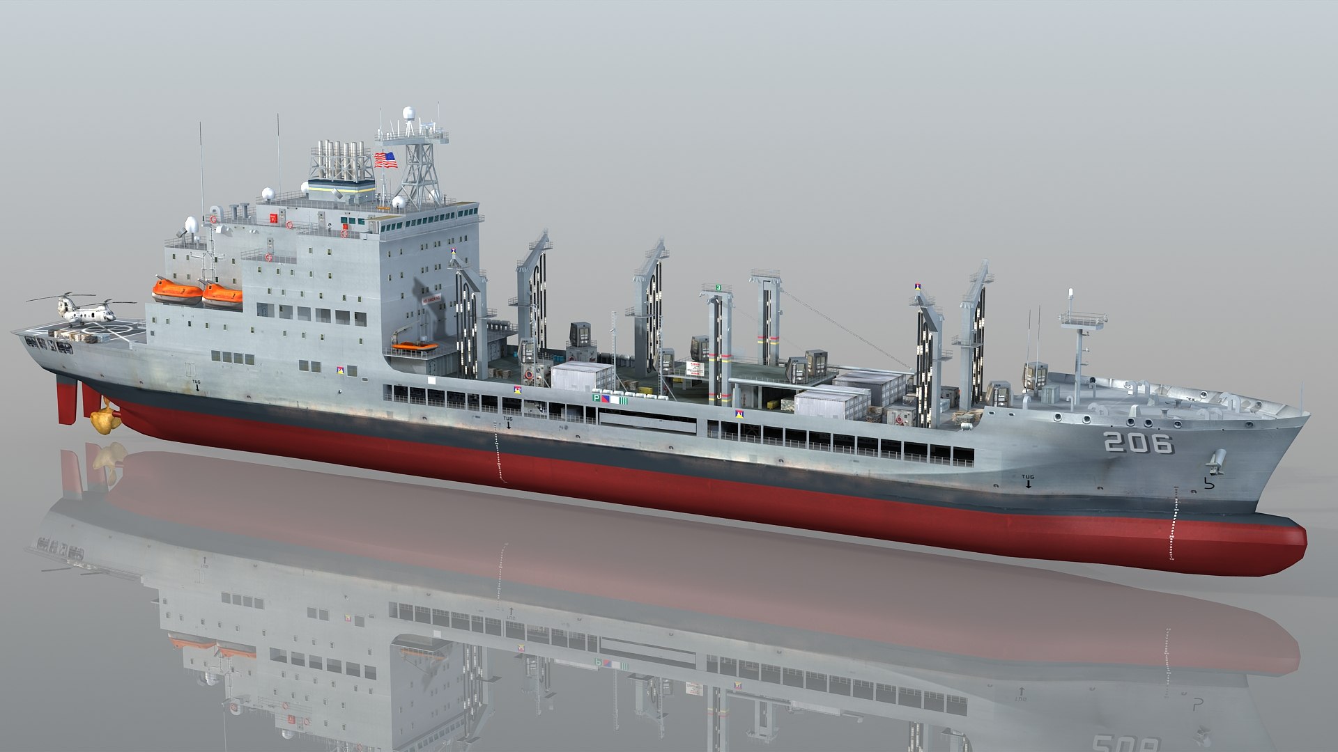 USNS Harvey Milk T-AO-206 John Lewis-class model - TurboSquid 2074477