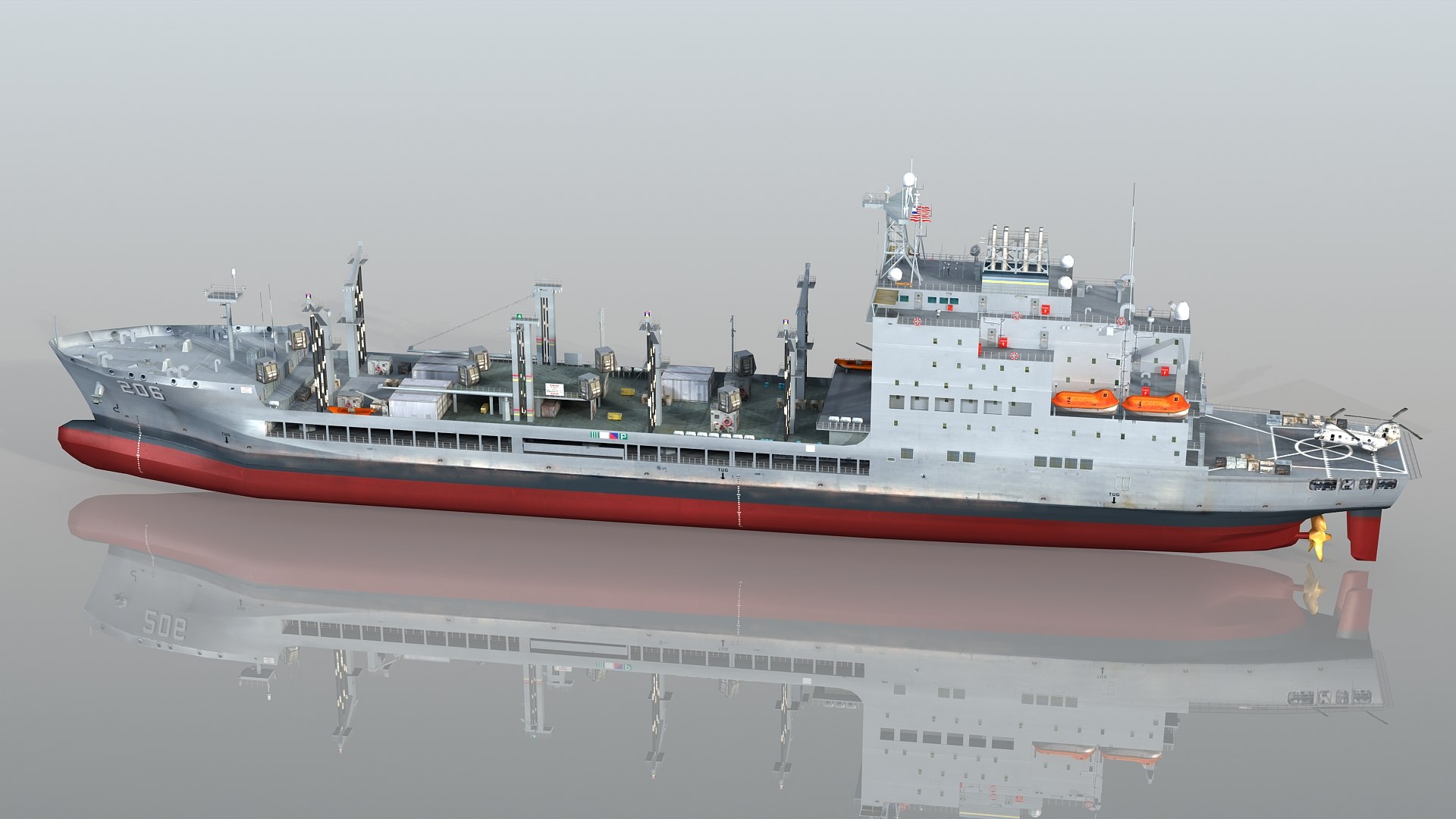 USNS Harvey Milk T-AO-206 John Lewis-class model - TurboSquid 2074477