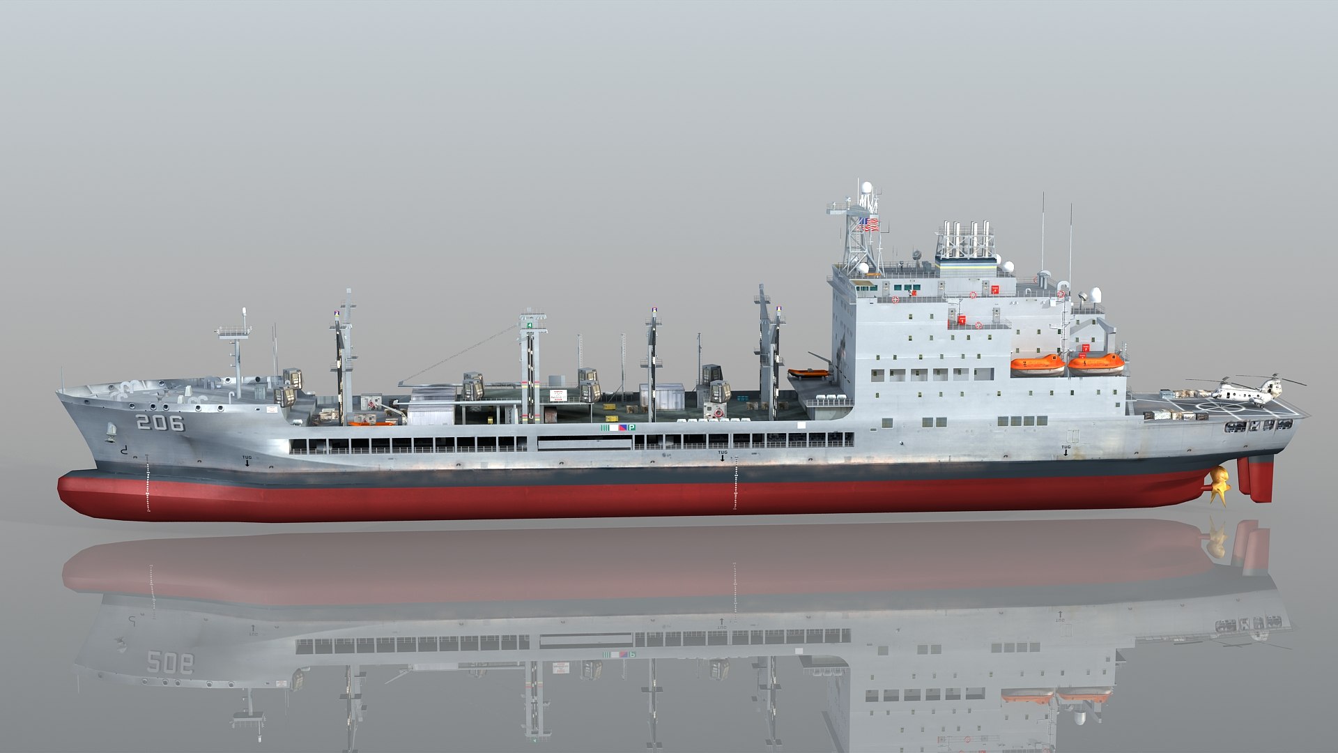 USNS Harvey Milk T-AO-206 John Lewis-class model - TurboSquid 2074477