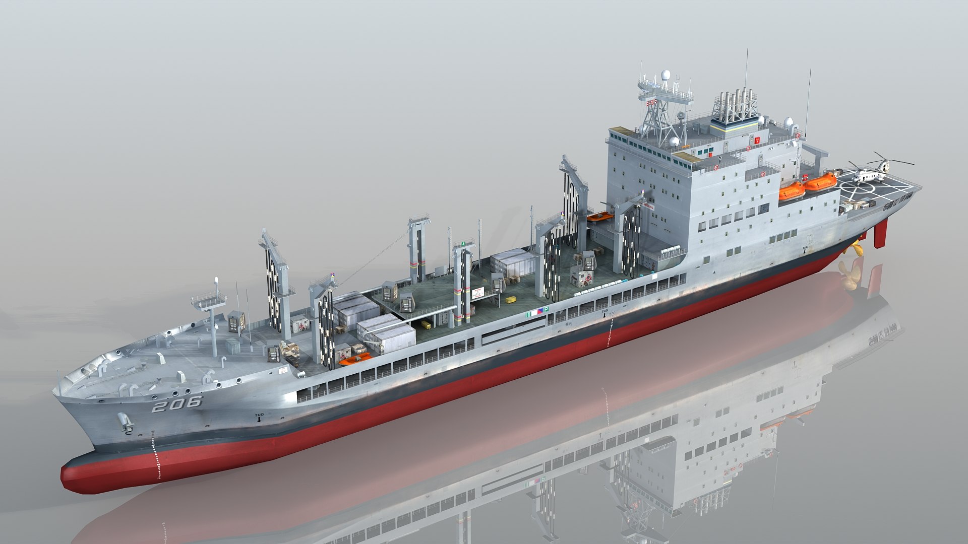 USNS Harvey Milk T-AO-206 John Lewis-class model - TurboSquid 2074477
