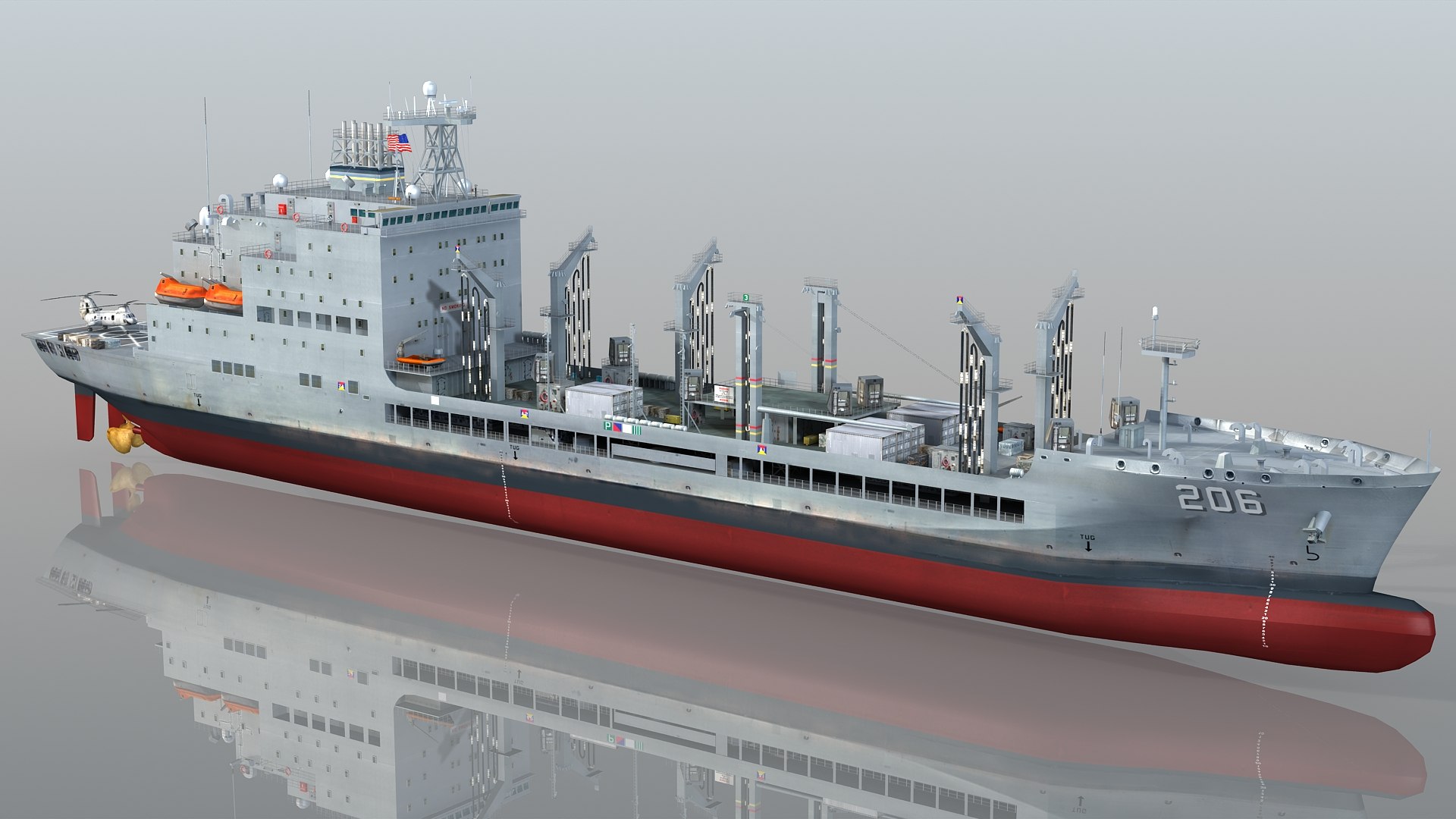USNS Harvey Milk T-AO-206 John Lewis-class model - TurboSquid 2074477