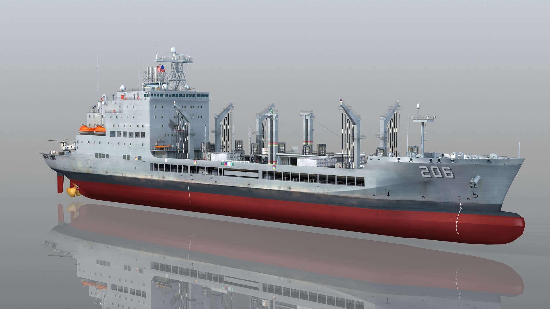 USNS Harvey Milk T-AO-206 John Lewis-class model - TurboSquid 2074477