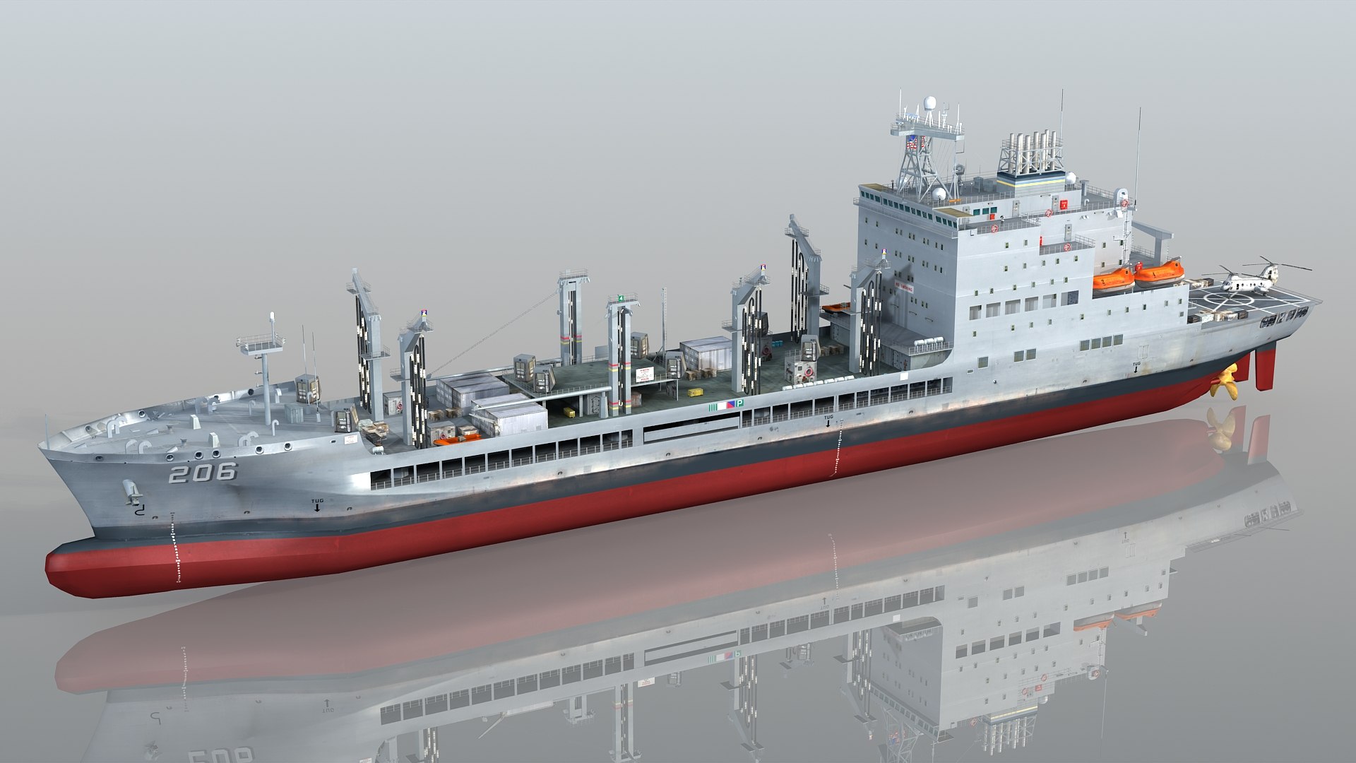USNS Harvey Milk T-AO-206 John Lewis-class model - TurboSquid 2074477
