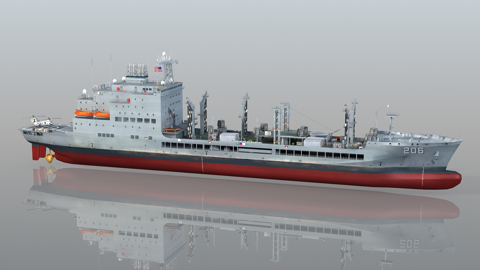 USNS Harvey Milk T-AO-206 John Lewis-class model - TurboSquid 2074477
