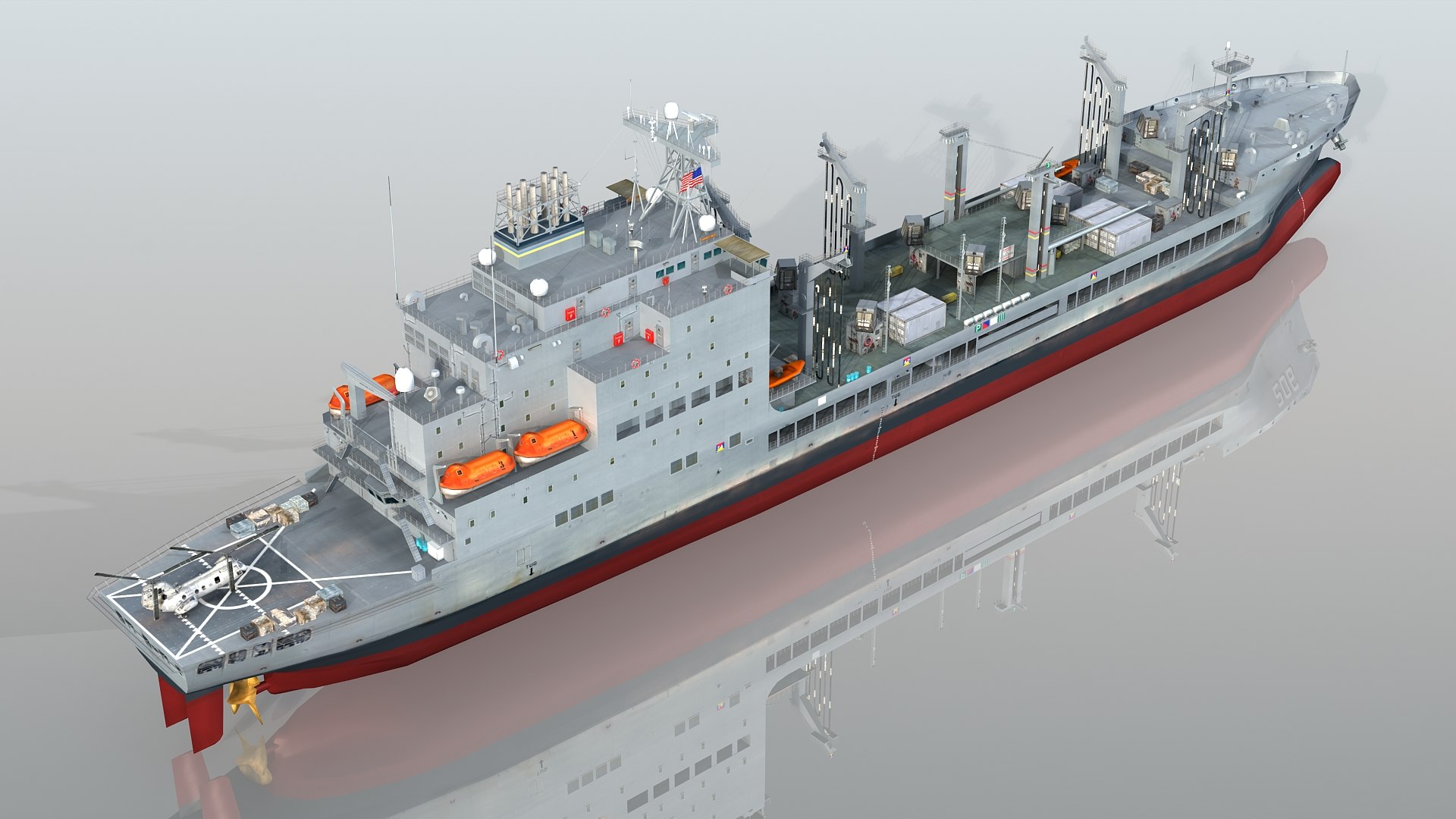 USNS Harvey Milk T-AO-206 John Lewis-class model - TurboSquid 2074477
