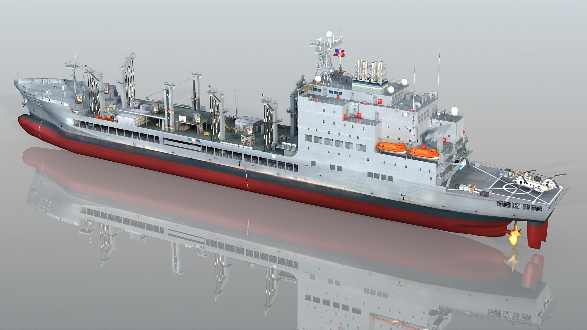 USNS Harvey Milk T-AO-206 John Lewis-class model - TurboSquid 2074477