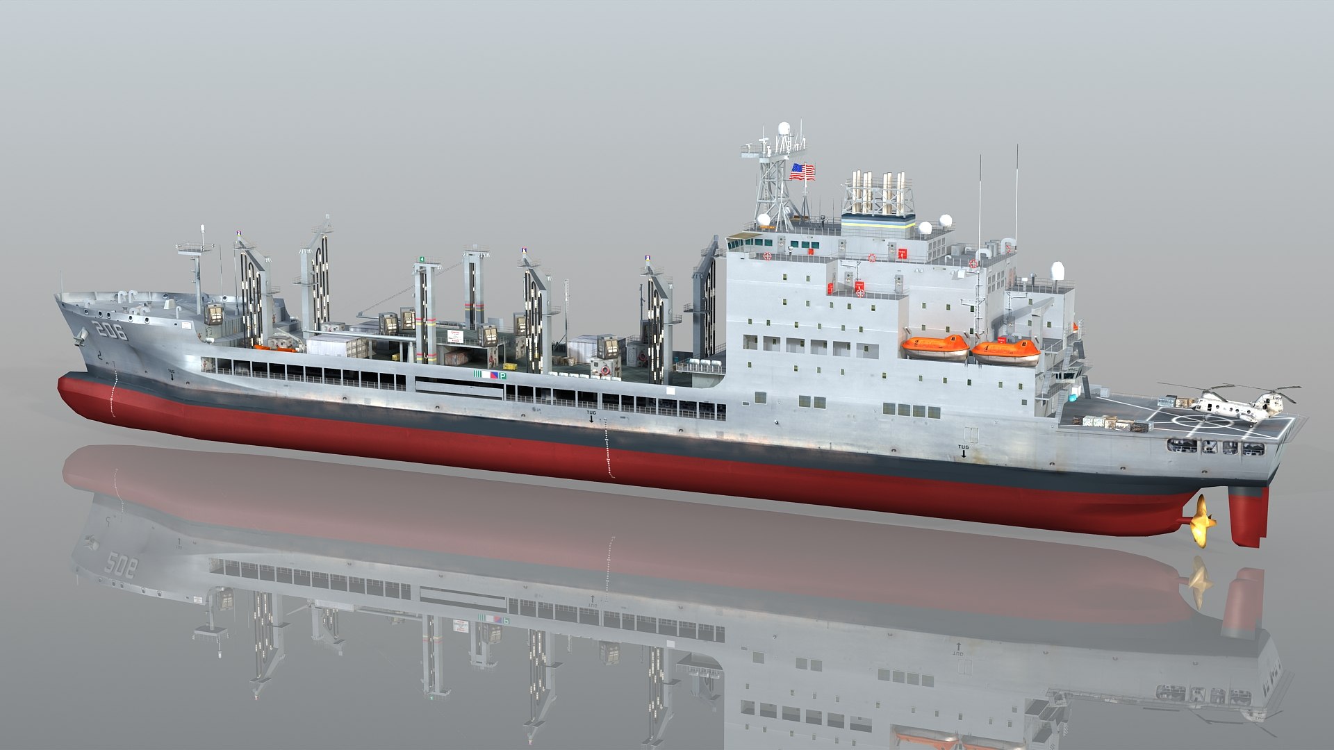 USNS Harvey Milk T-AO-206 John Lewis-class model - TurboSquid 2074477