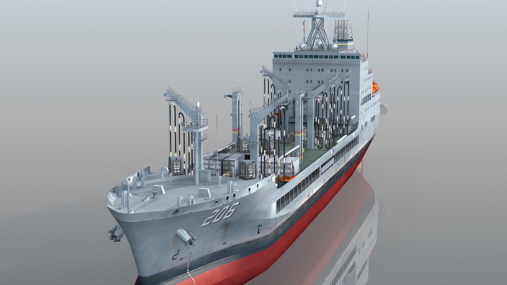 USNS Harvey Milk T-AO-206 John Lewis-class model - TurboSquid 2074477