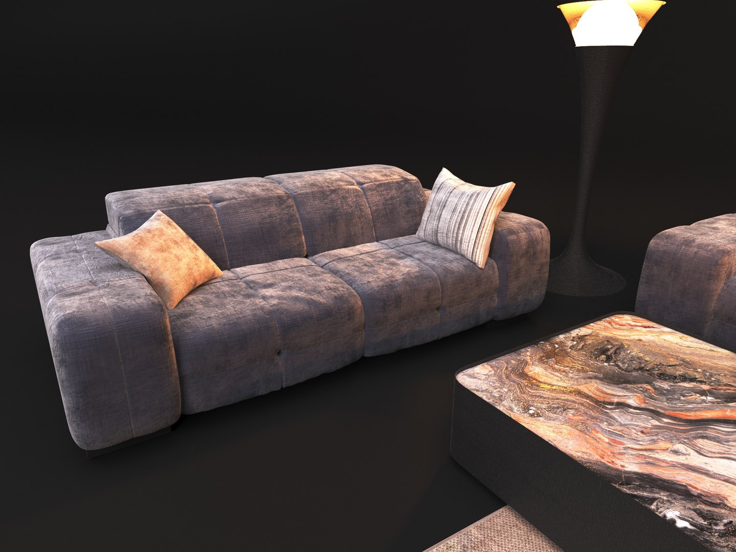 3D Model Sofa Natuzzi Surround 2571 - TurboSquid 1206944