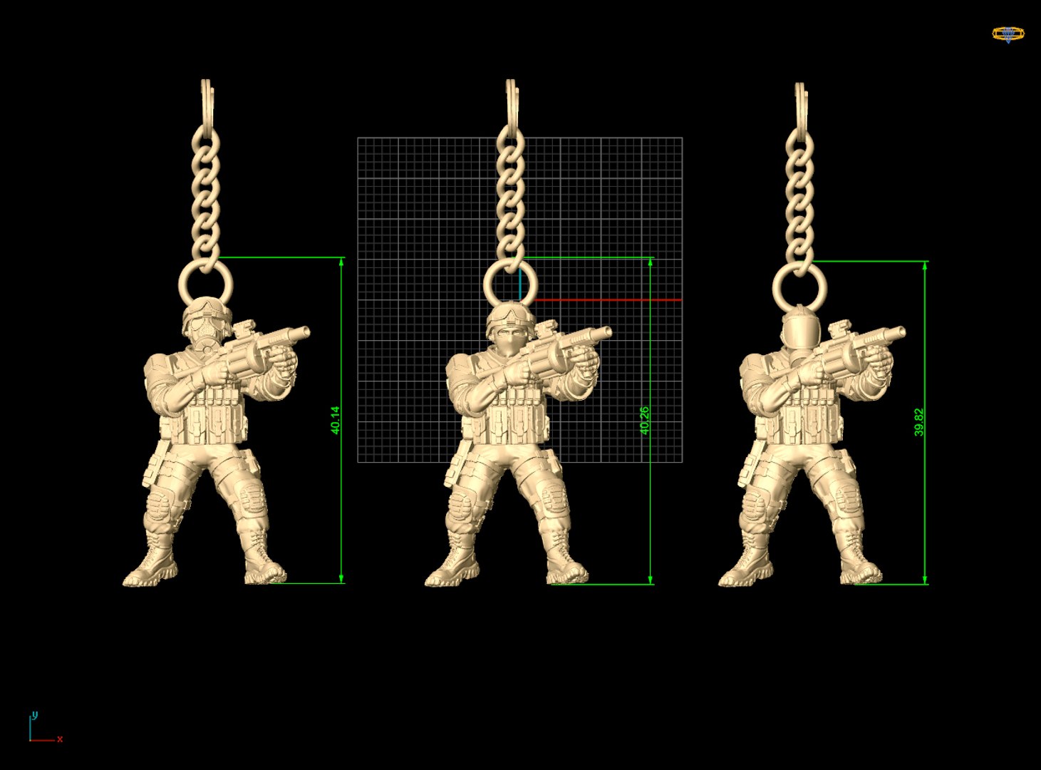 Soldiers Key Holder 3D Model - TurboSquid 2465392