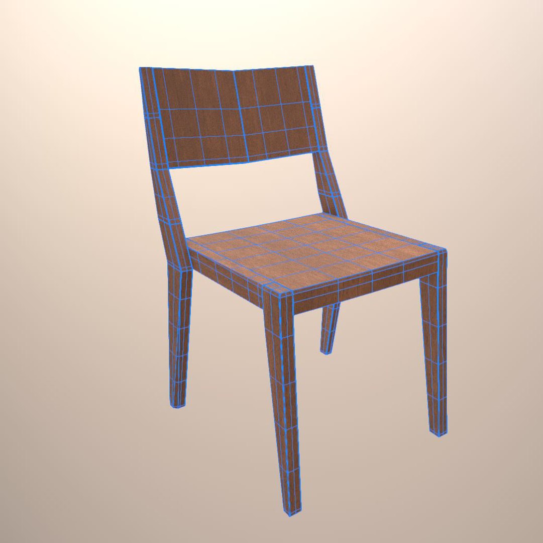 3d Stackable Chair Wood