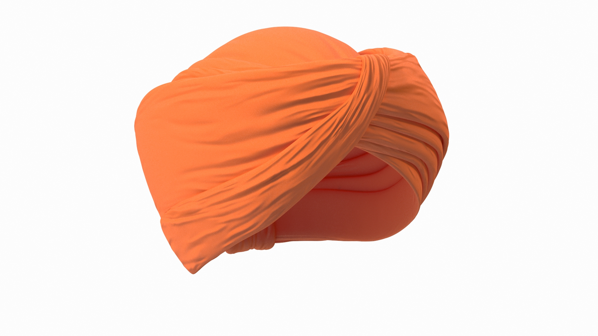 3D Turban Orange Model - TurboSquid 1903638