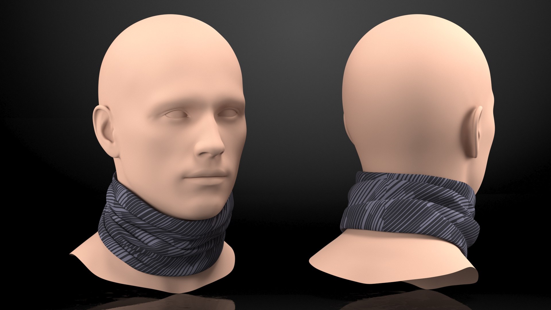 3D Summer Neck Gaiter Model - TurboSquid 1782436