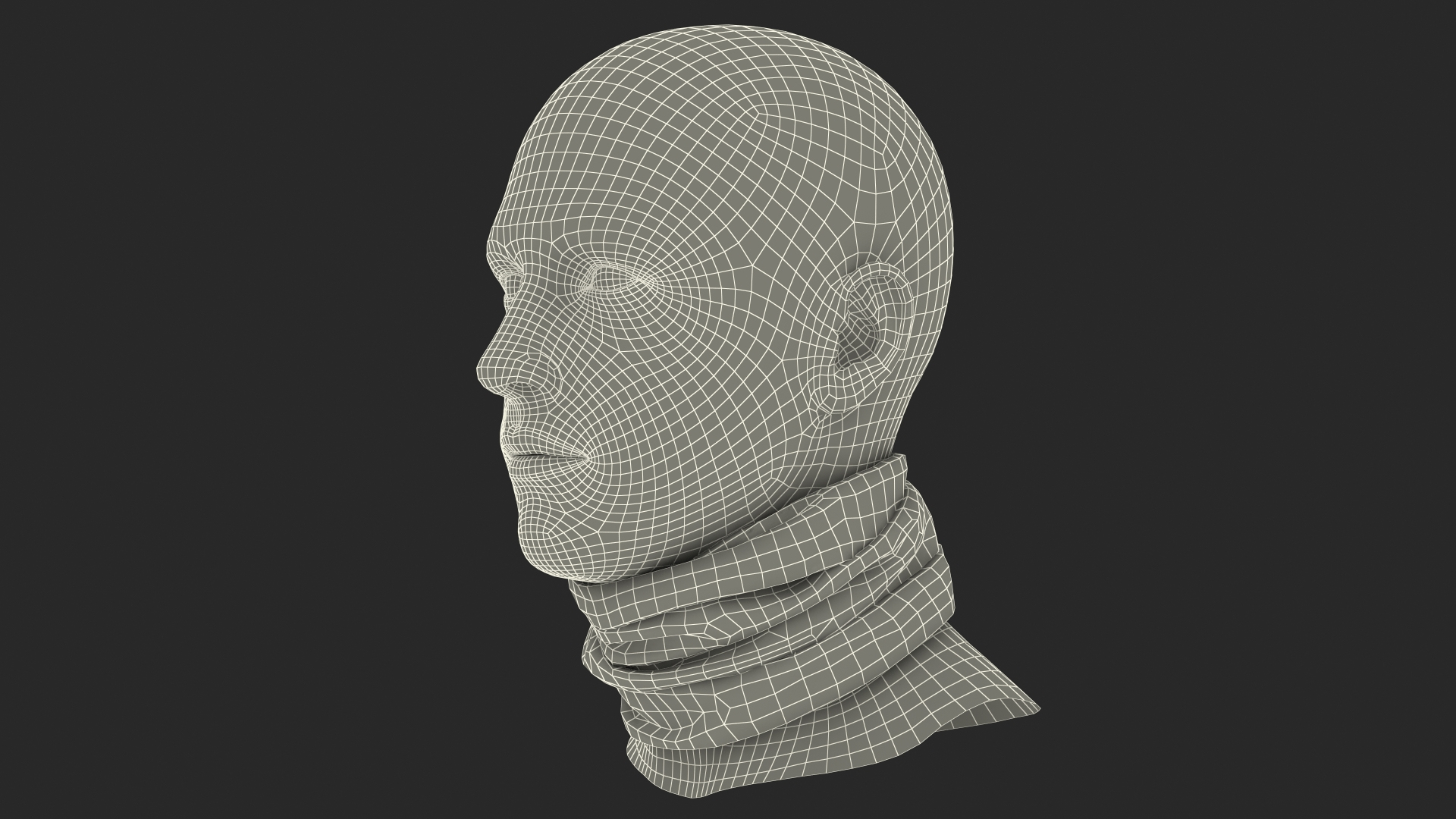 3D Summer Neck Gaiter Model - TurboSquid 1782436