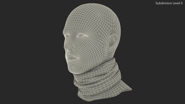 3D Summer Neck Gaiter model - TurboSquid 1782436