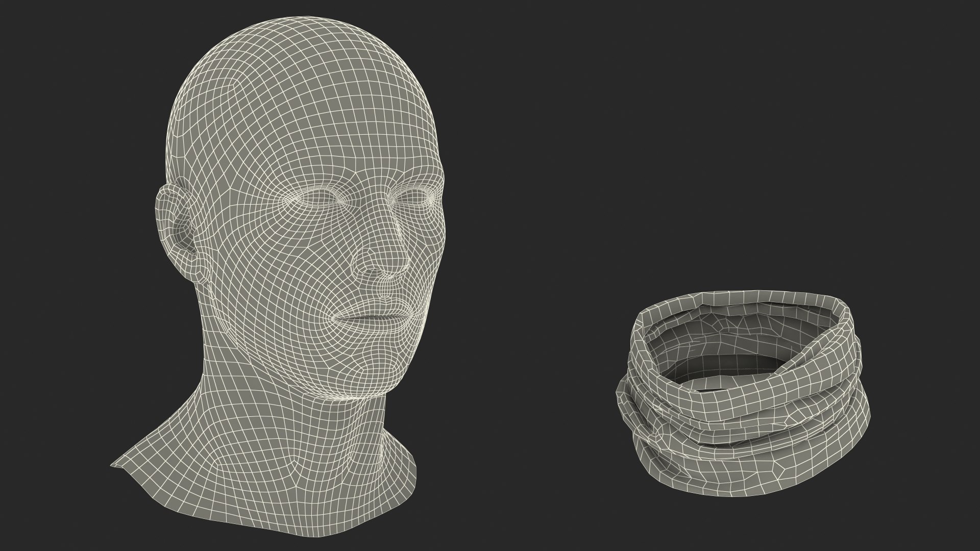 3D Summer Neck Gaiter model - TurboSquid 1782436