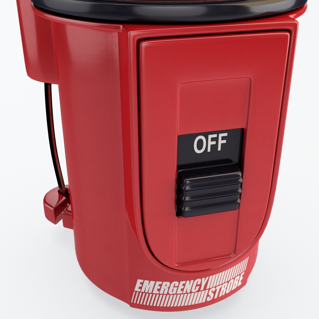 Emergency Strobe Light 3d Max