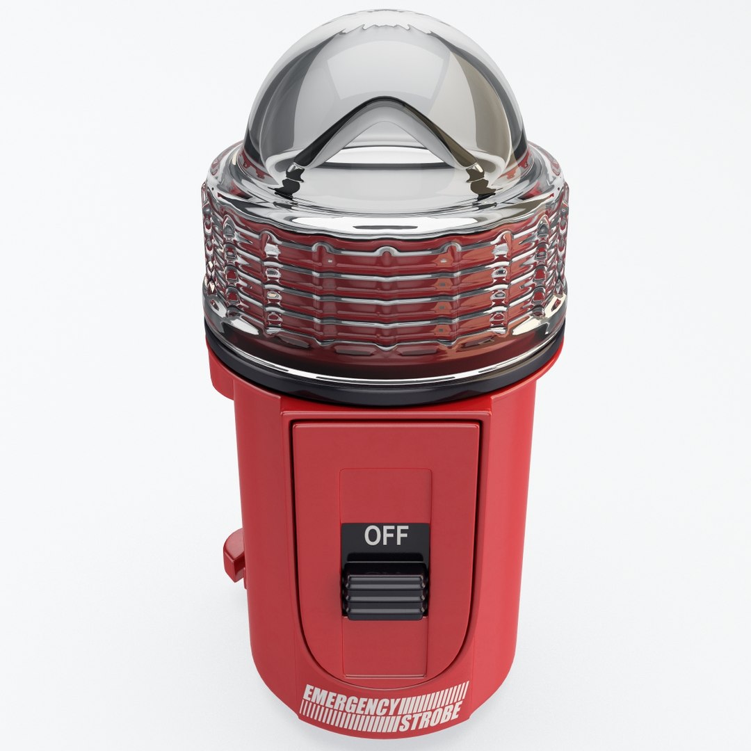 Emergency Strobe Light 3d Max
