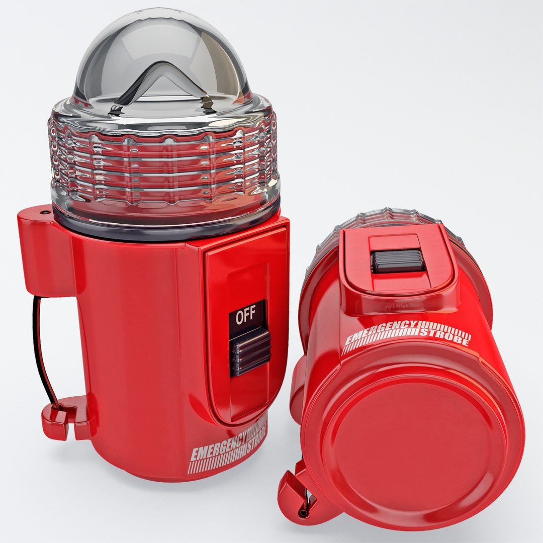 Emergency Strobe Light 3d Max