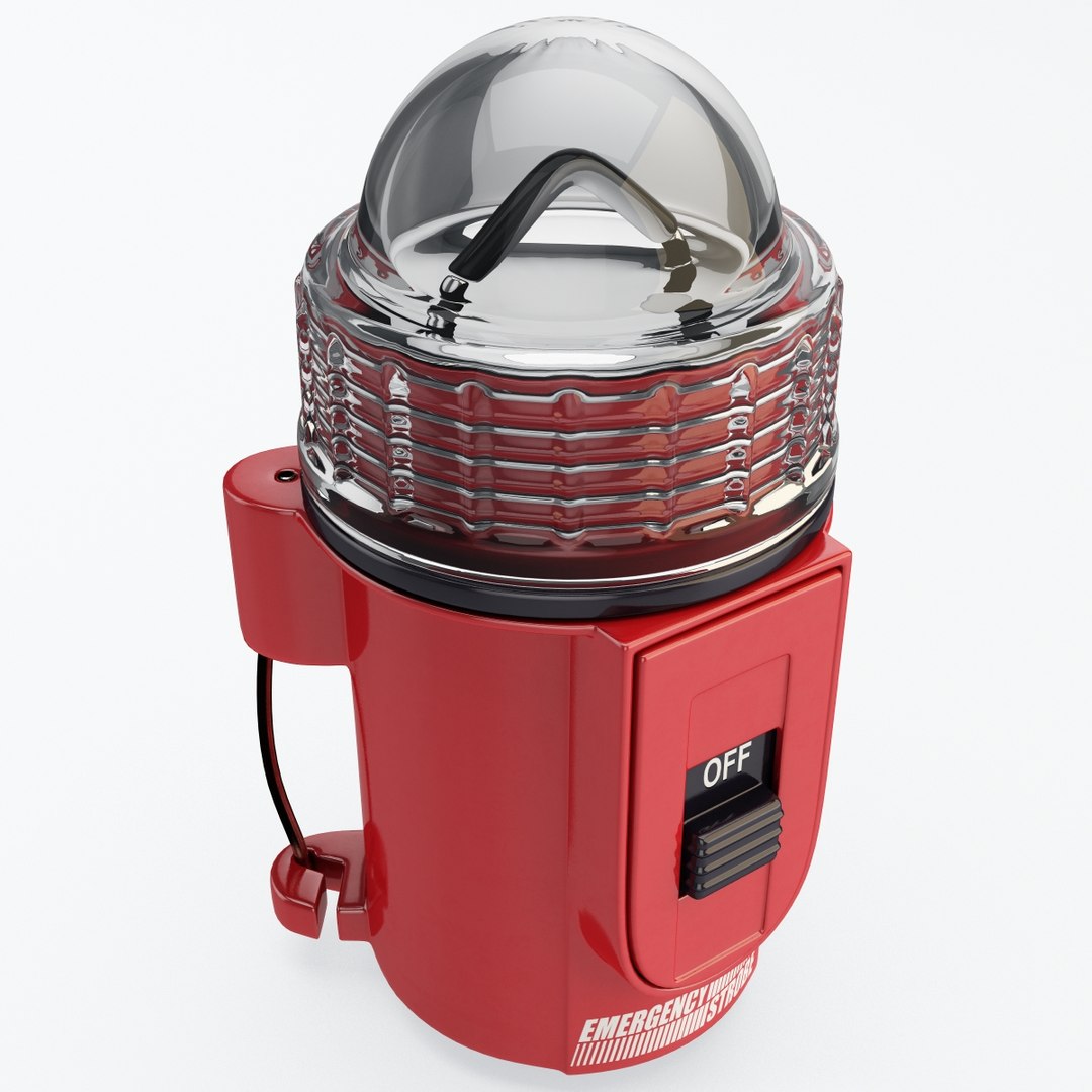 Emergency Strobe Light 3d Max