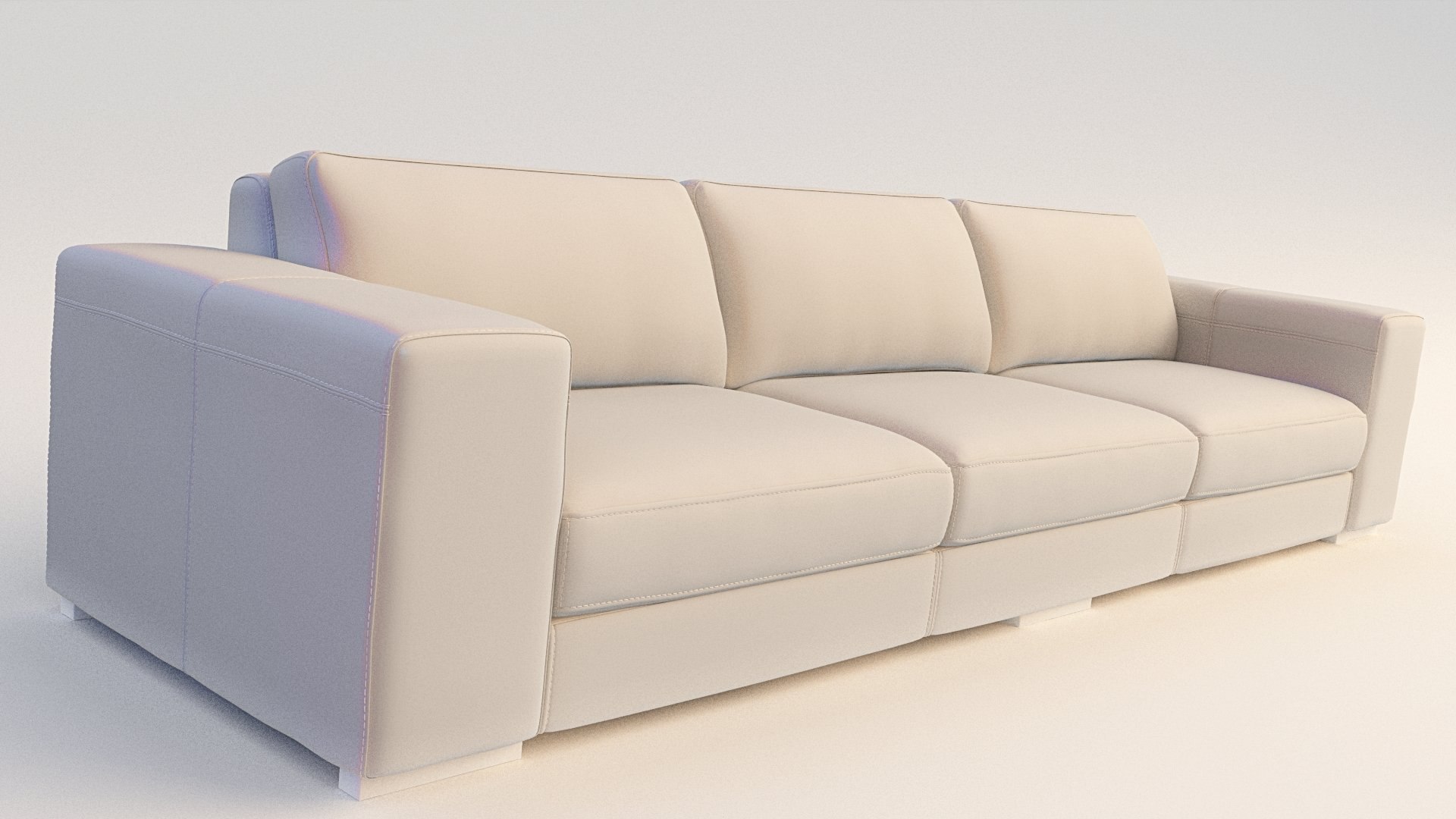 Modern Sofa Modeled Seams 3D Model - TurboSquid 1525003
