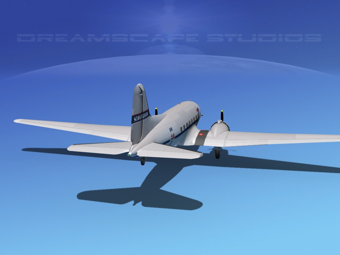 Dc-3 Douglas 3d Model
