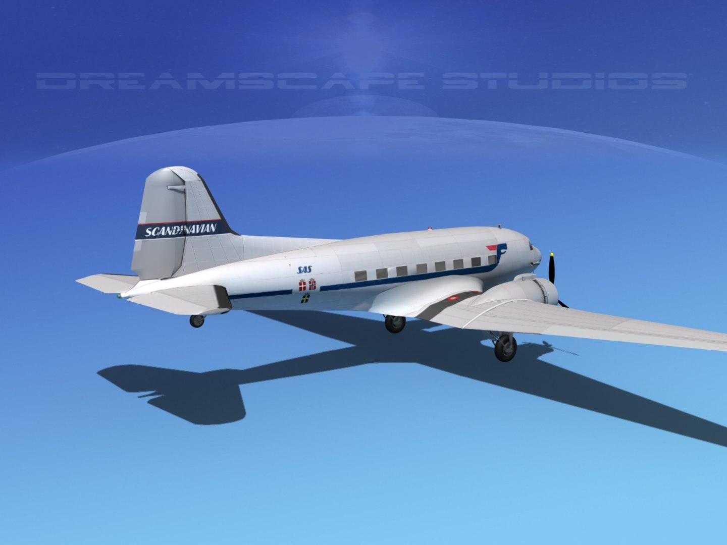 Dc-3 Douglas 3d Model