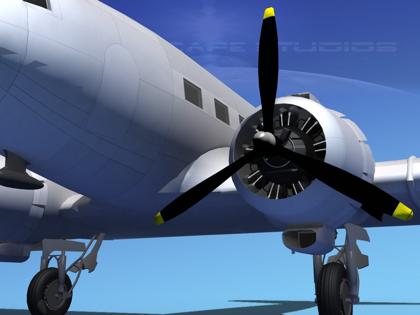 Dc-3 Douglas 3d Model
