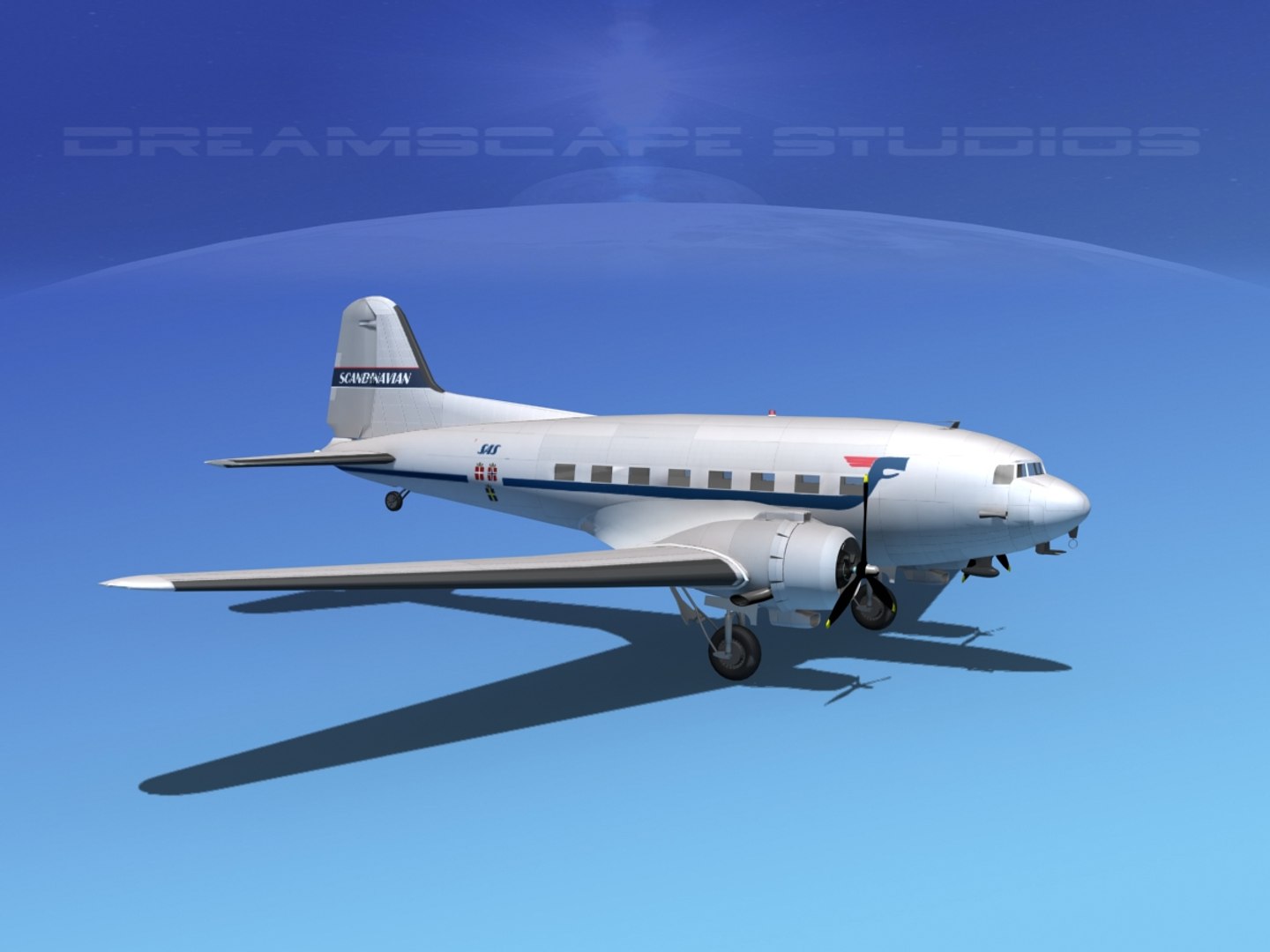 Dc-3 Douglas 3d Model