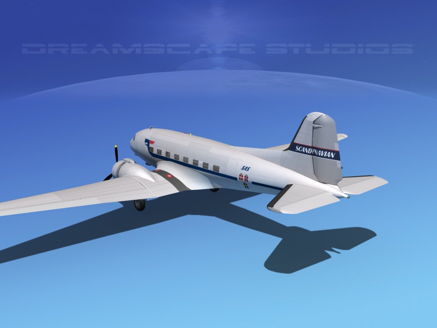 Dc-3 Douglas 3d Model