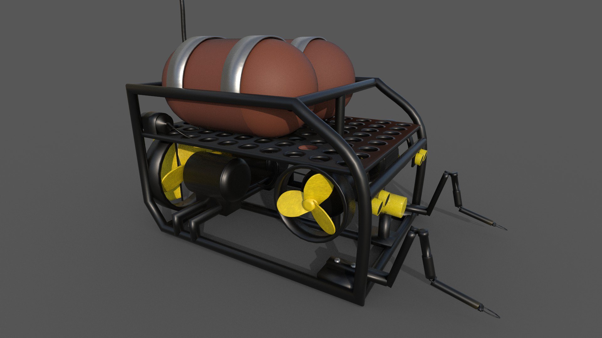 3D Underwater ROV Model - TurboSquid 2077293