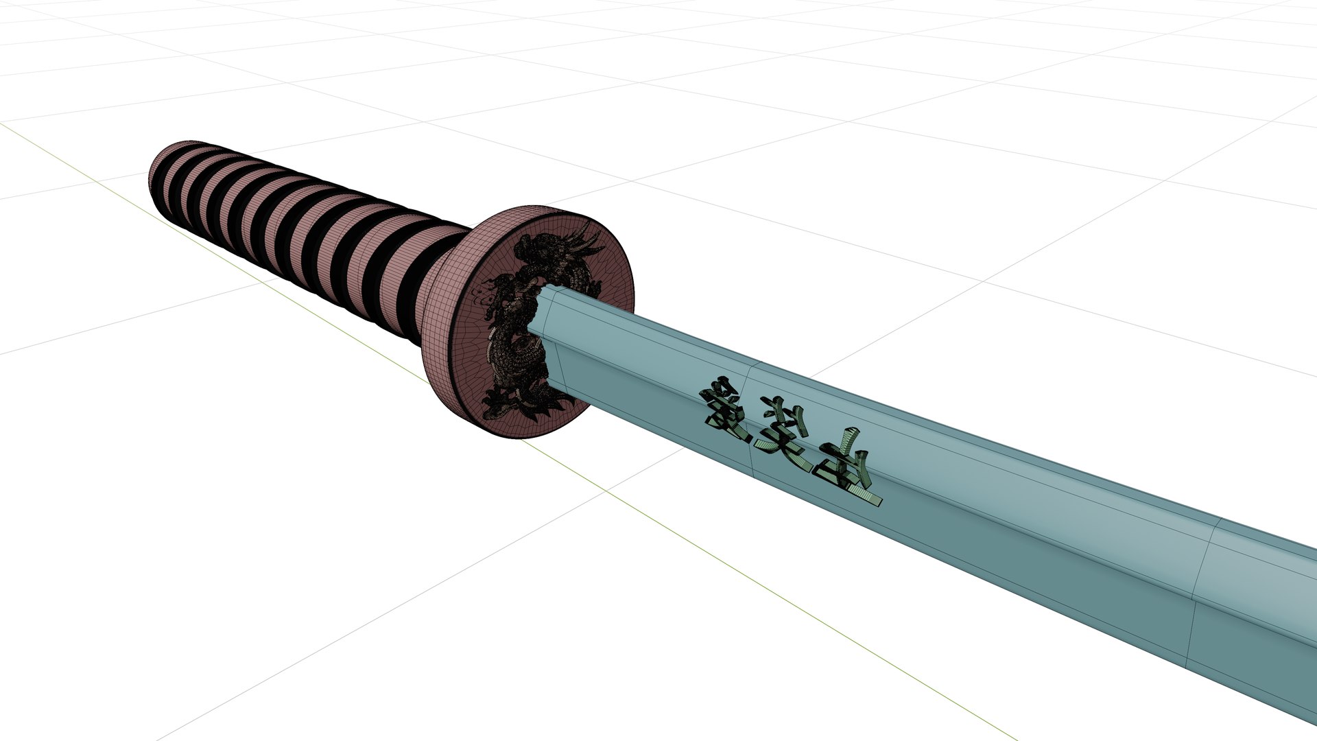 Ninjato AKA Shinobi Sword Model - TurboSquid 2235803
