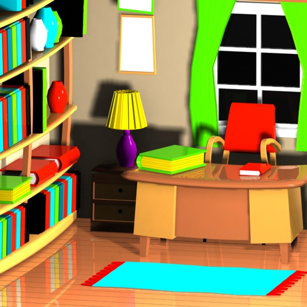 Max Cartoon Office Room