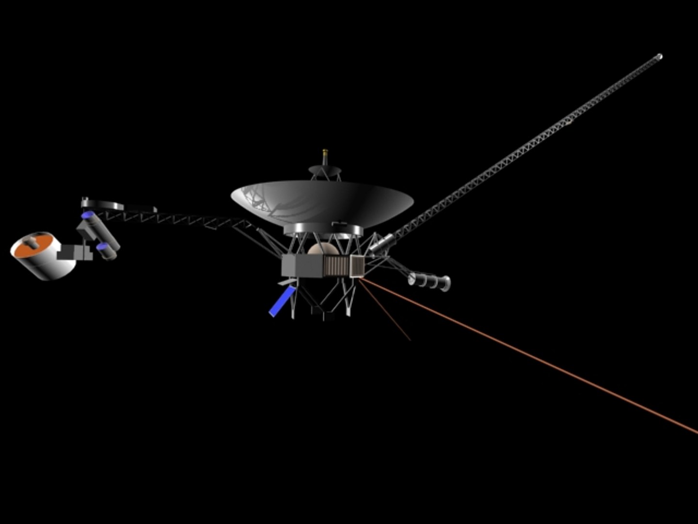3d Spacecraft Voyager Space Model