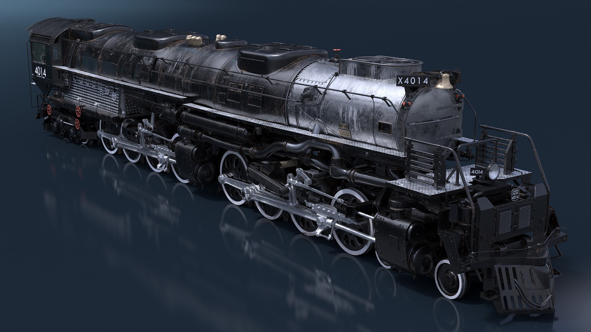 Locomotive Big Boy Rigged For Cinema 4D Model - TurboSquid 2319052