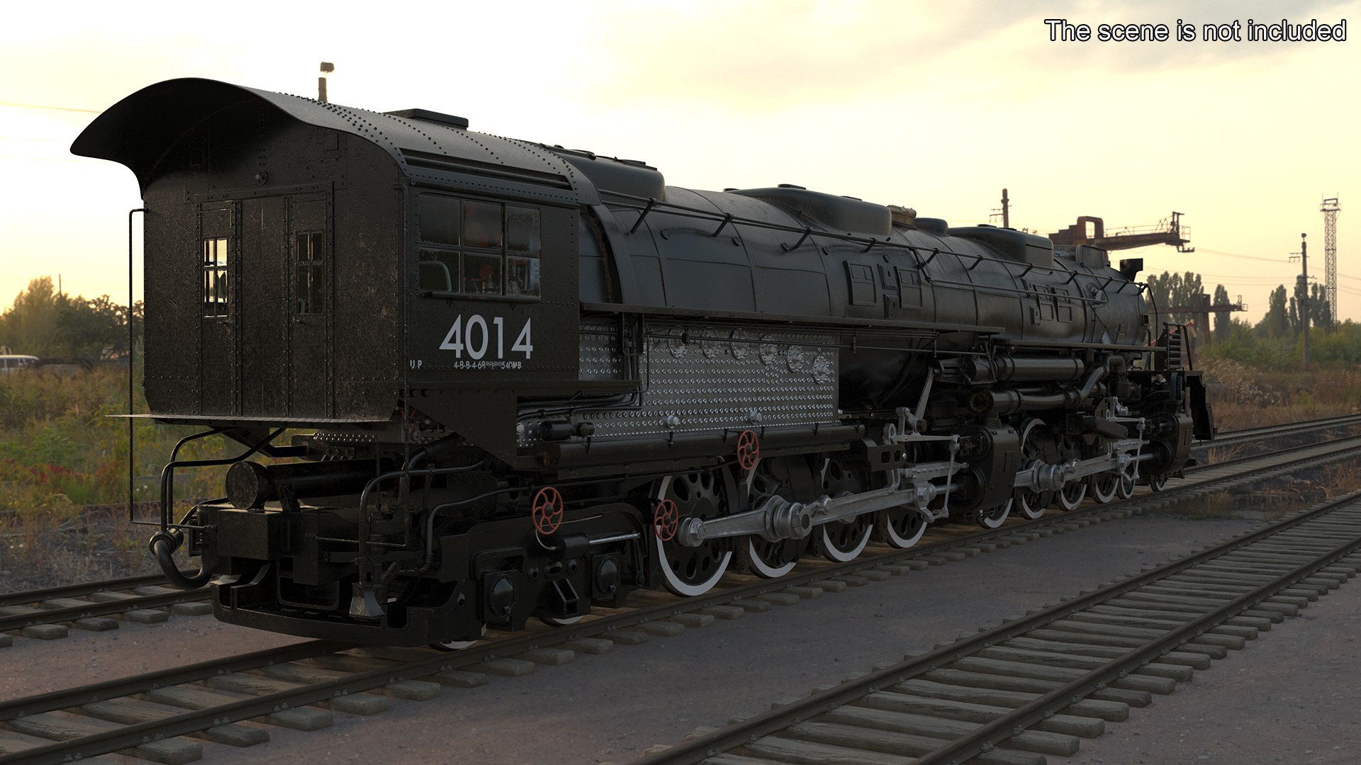 Locomotive Big Boy Rigged For Cinema 4D Model - TurboSquid 2319052