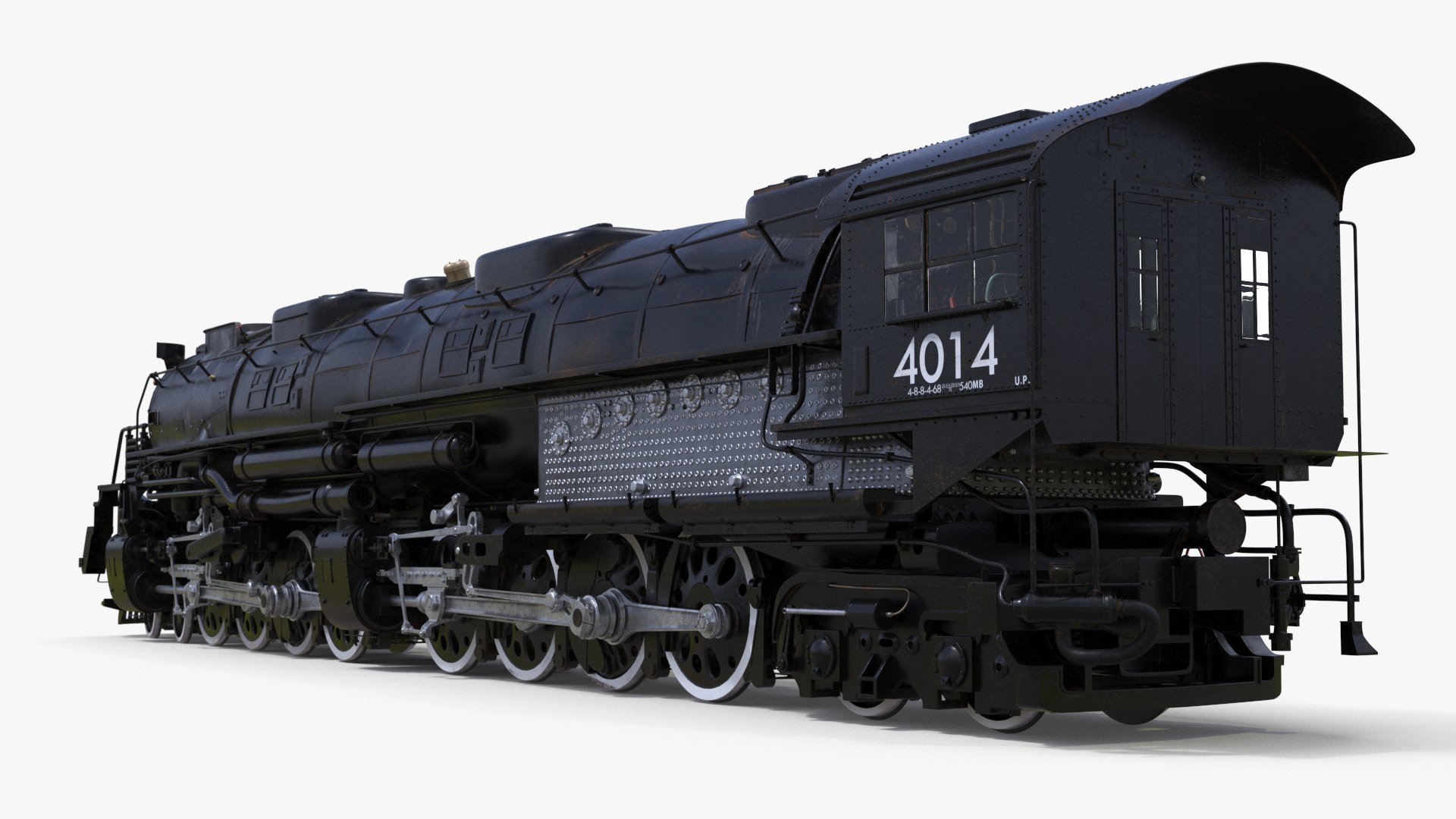 Locomotive Big Boy Rigged For Cinema 4D Model - TurboSquid 2319052
